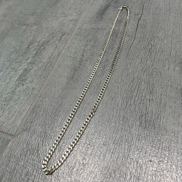 Jewelry | Vintage Silver Curb Chain Necklace | Poshmark